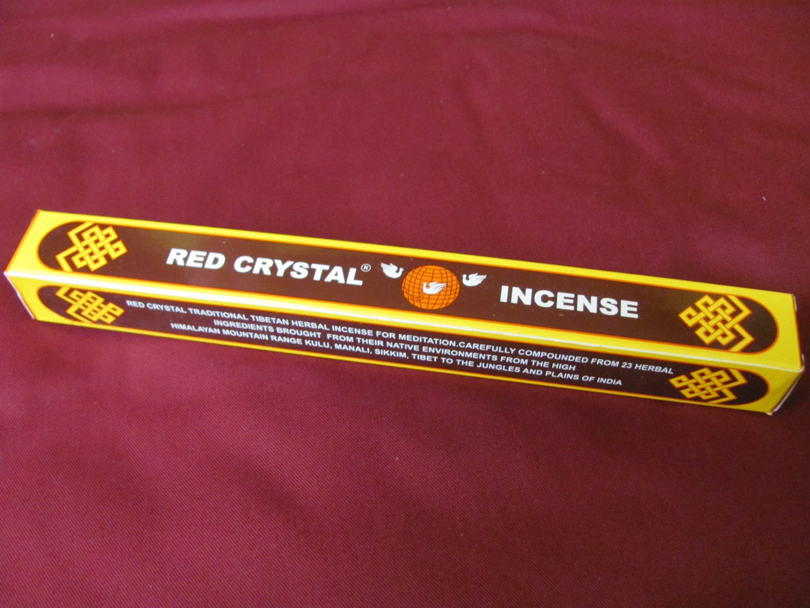 Red Crystal Incense - Little Moon Tibetan Gift Shop