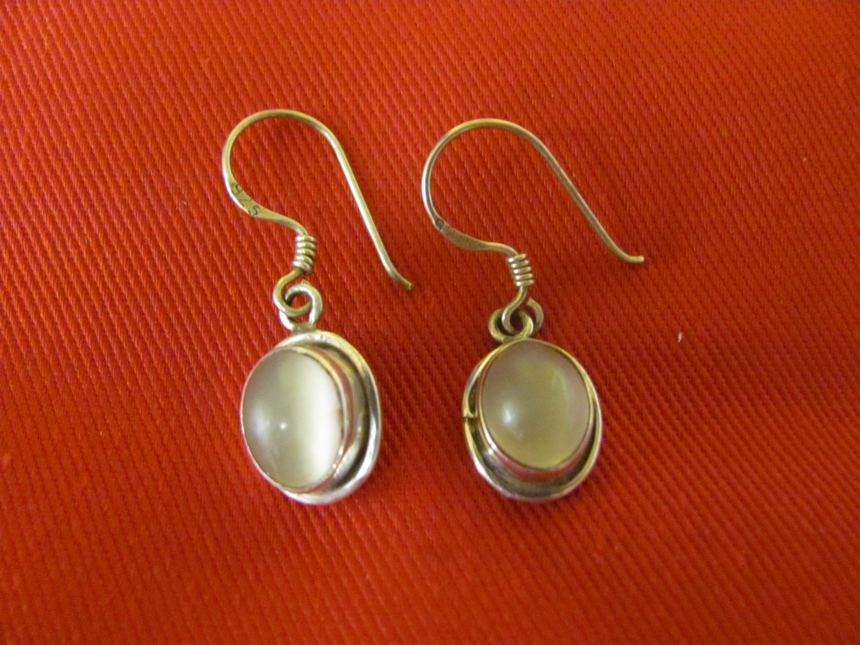 Small Stone Drop Earrings - Little Moon Tibetan Gift Shop